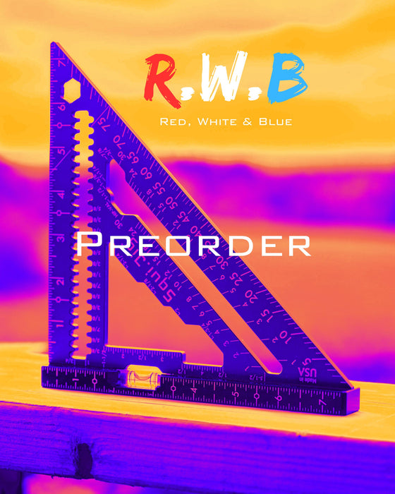 Limited Edition RWB - Fusion 7.5 inch Pro Rafter Square — SquiJig