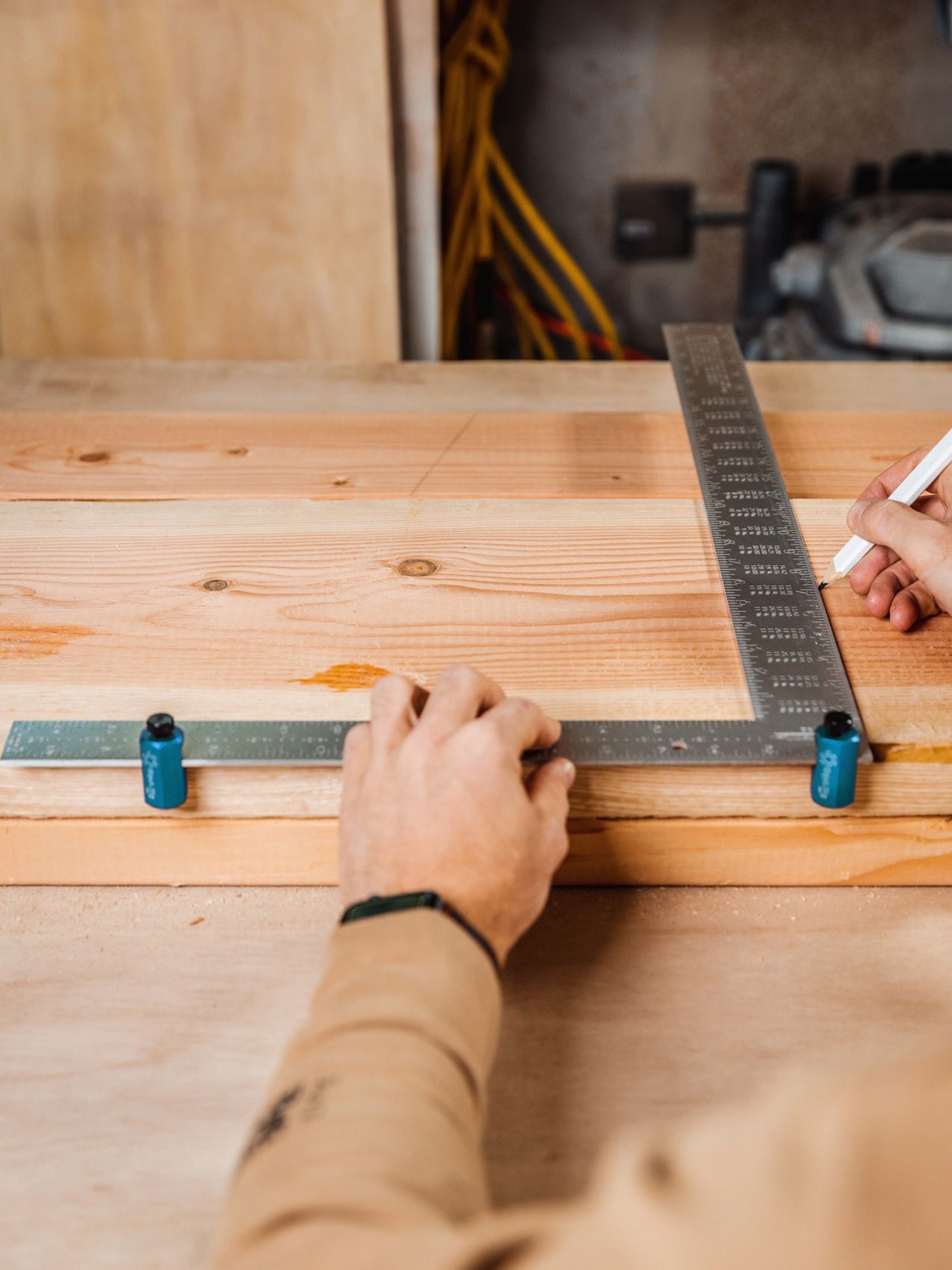 Squi.Jig 1.5" USA- Framing Square Attachment Layout Jigs, Stair Gauges ...